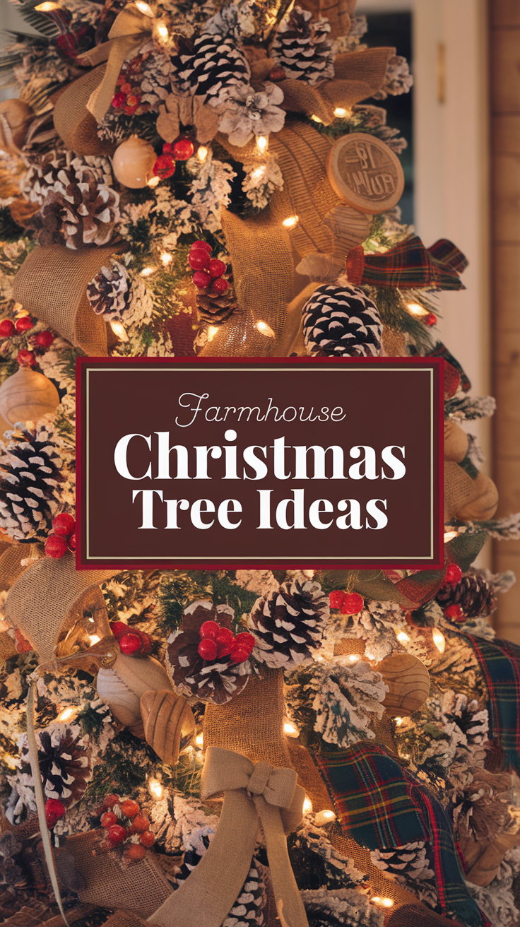 41 Cozy Farmhouse Christmas Tree Ideas to Create a Rustic Holiday Vibe ...