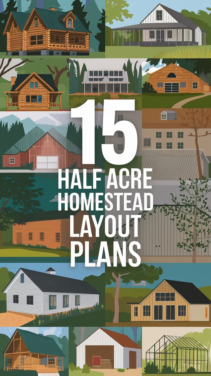 15 Half Acre Homestead Layout Plans: Maximizing Your Space - Civil Stuff