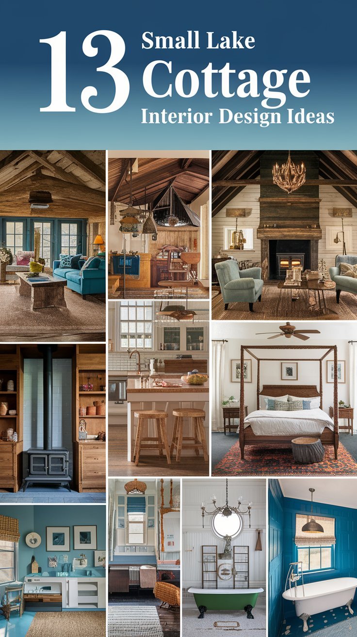 13 Small Lake Cottage Interior Design Ideas - Civil Stuff