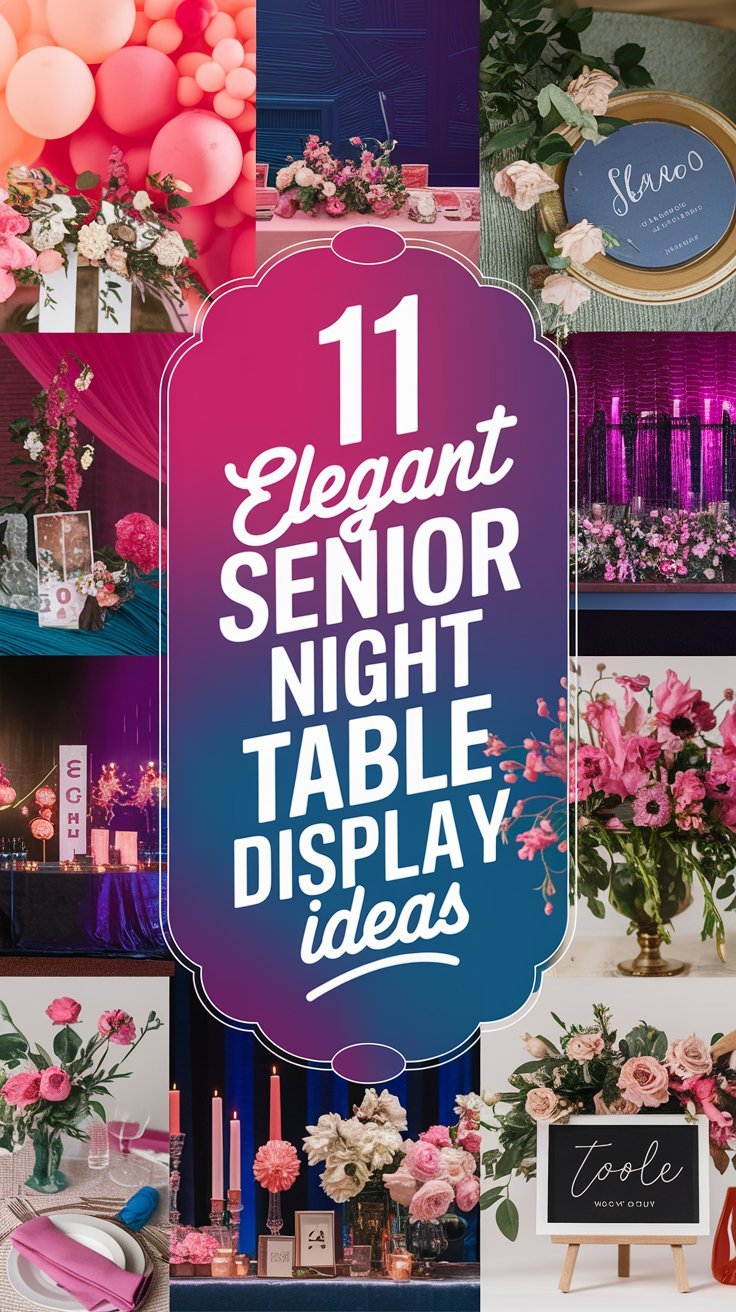 11 Elegant Senior Night Table Display Ideas for Memorable Celebrations ...