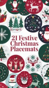 21 Festive Christmas Placemats to Brighten Your Holiday Table - Civil Stuff