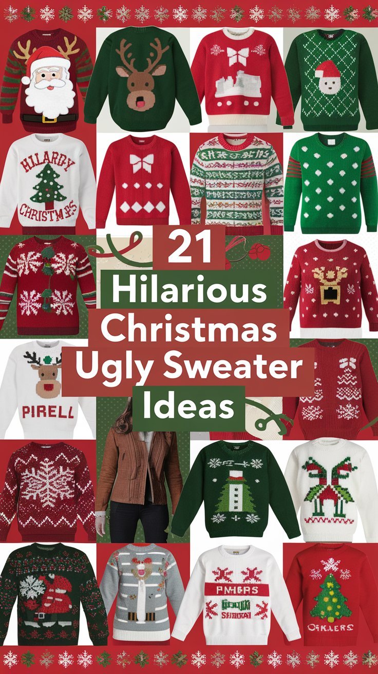 21 Hilarious Christmas Ugly Sweater Ideas You’ll Love - Civil Stuff