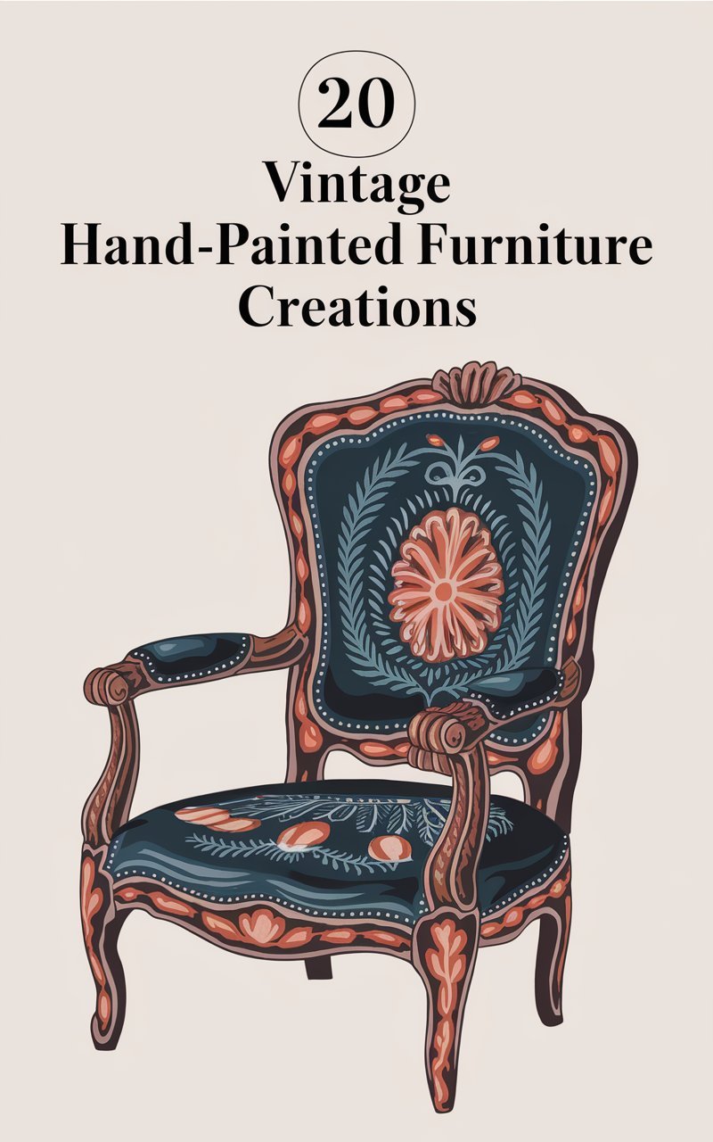 20 Vintage Hand-Painted Furniture Creations That Will Take You Back in ...