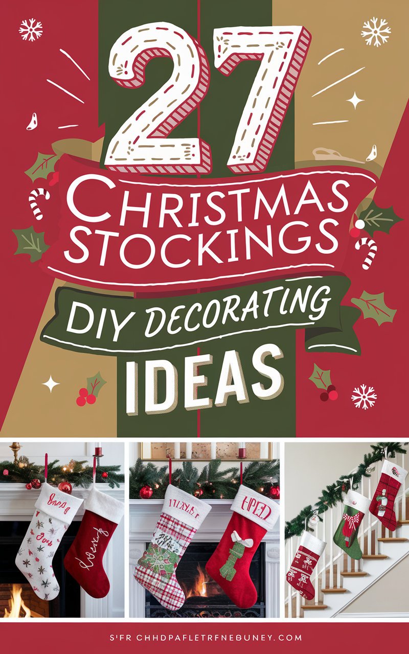 27 Christmas Stockings DIY Decorating Ideas - Civil Stuff