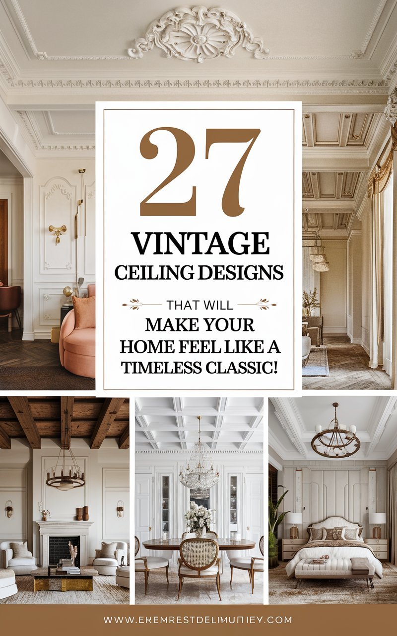 27 Vintage Ceiling Designs That Will Make Your Home Feel Like a ...