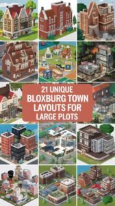 21 Unique Bloxburg Town Layouts for Large Plots That Will Make Your ...
