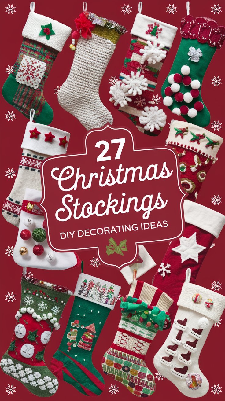 27 Christmas Stockings DIY Decorating Ideas - Civil Stuff