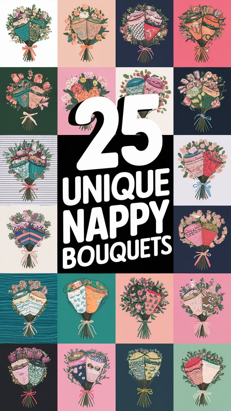 25 Unique Nappy Bouquets That Make Perfect Gifts for New Moms - Civil Stuff