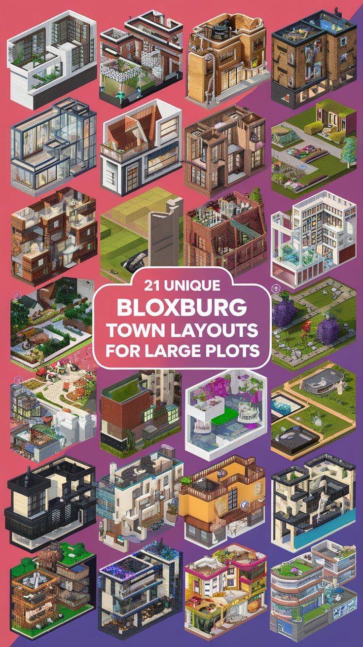 21 Unique Bloxburg Town Layouts for Large Plots That Will Make Your ...