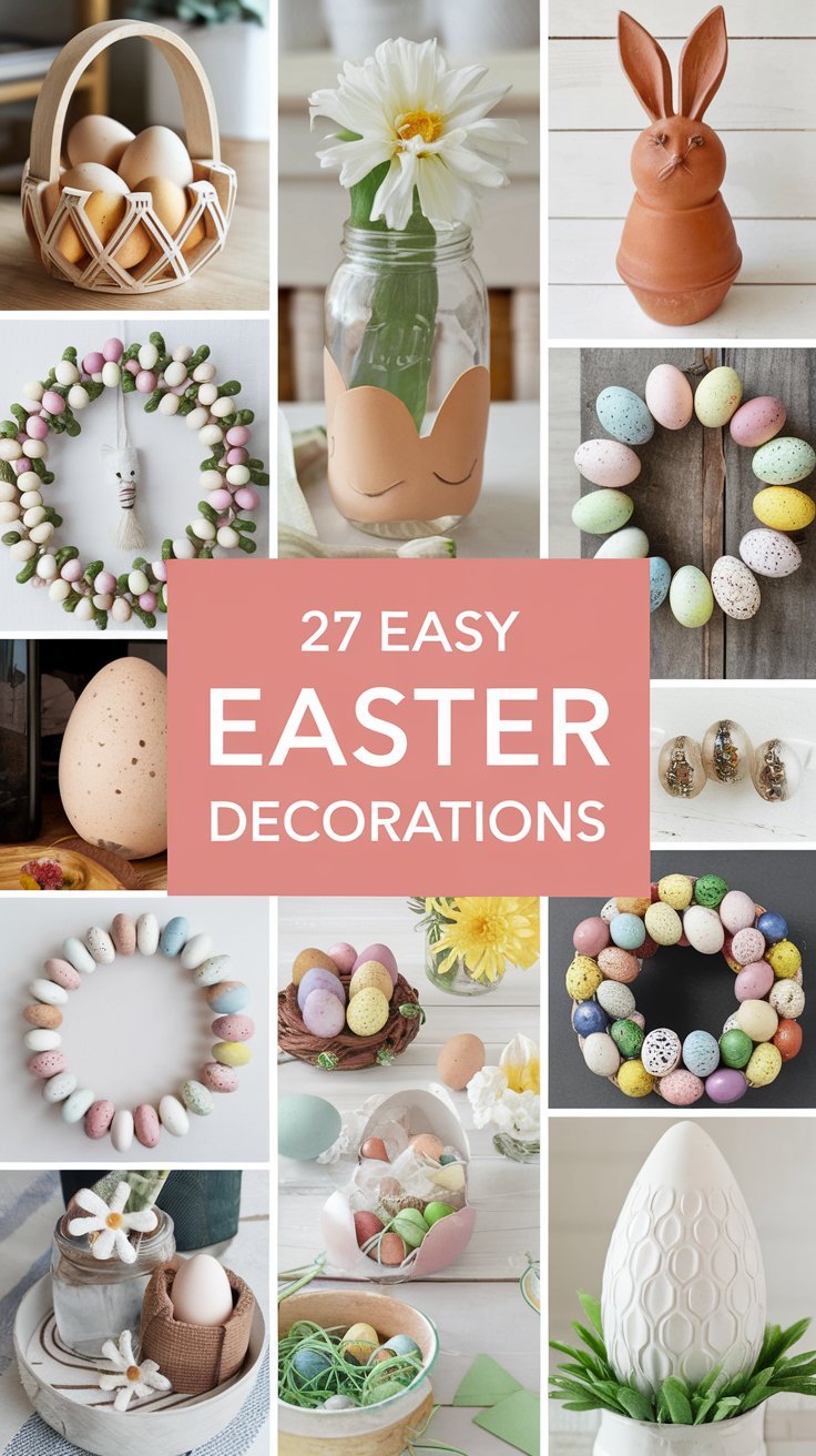 27 Easy DIY Easter Decorations You Can Make in a Weekend - Civil Stuff
