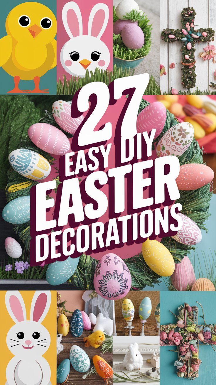27 Easy DIY Easter Decorations You Can Make in a Weekend - Civil Stuff