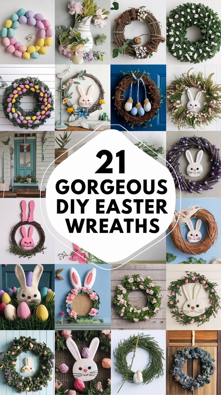21 Gorgeous DIY Easter Wreaths That'll Make Your Front Door Shine This ...