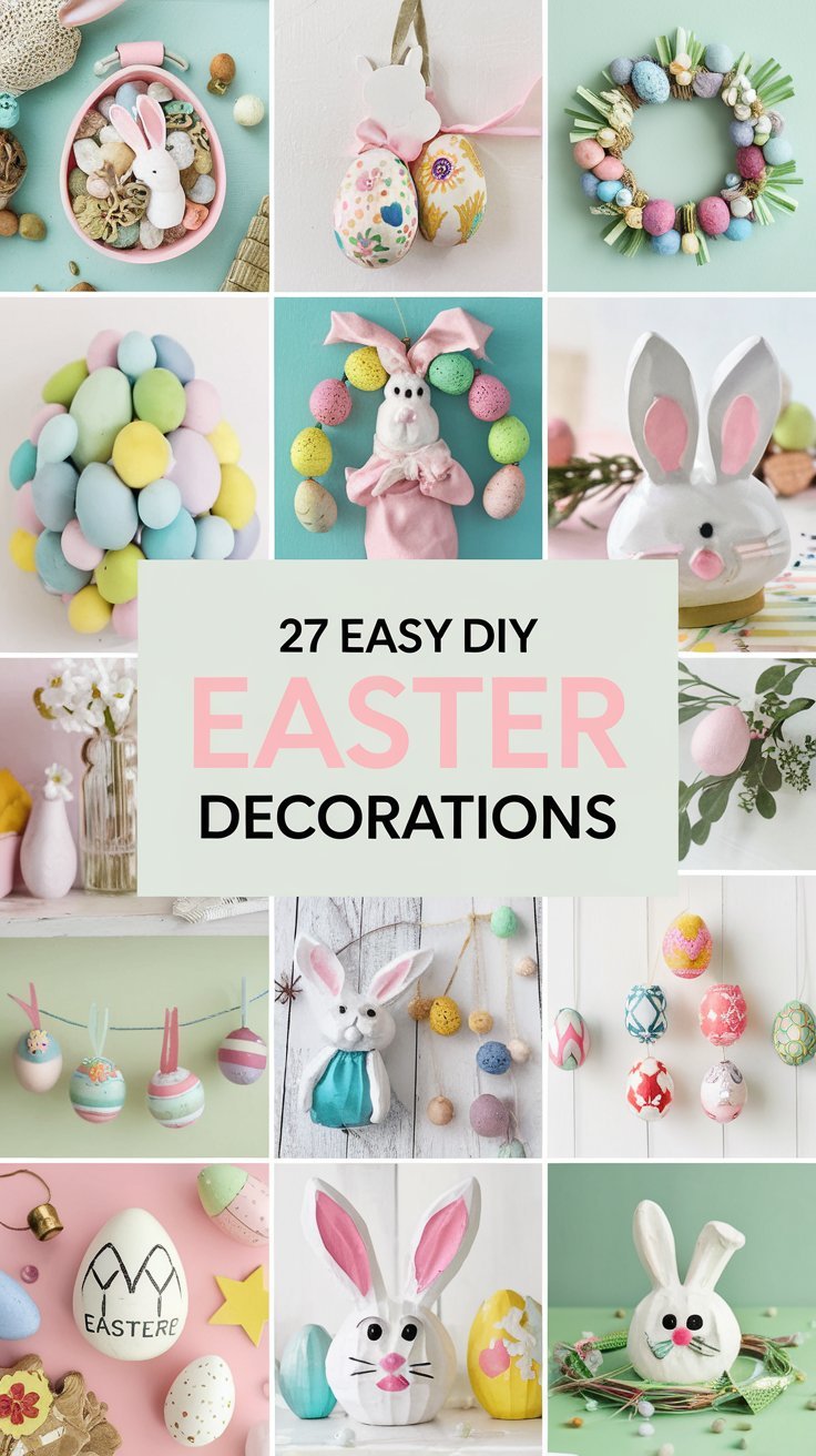 27 Easy DIY Easter Decorations You Can Make in a Weekend - Civil Stuff