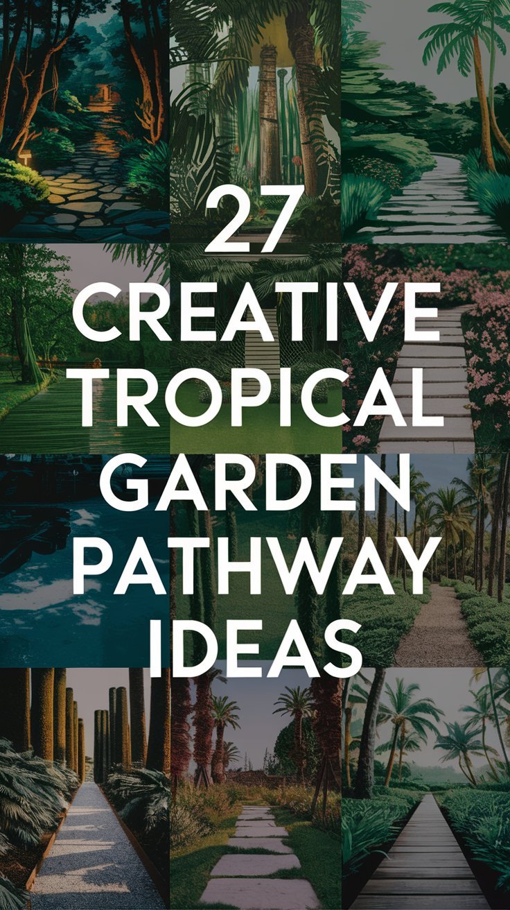 27 Creative Tropical Garden Pathway Ideas That Will Make Your Landscape ...