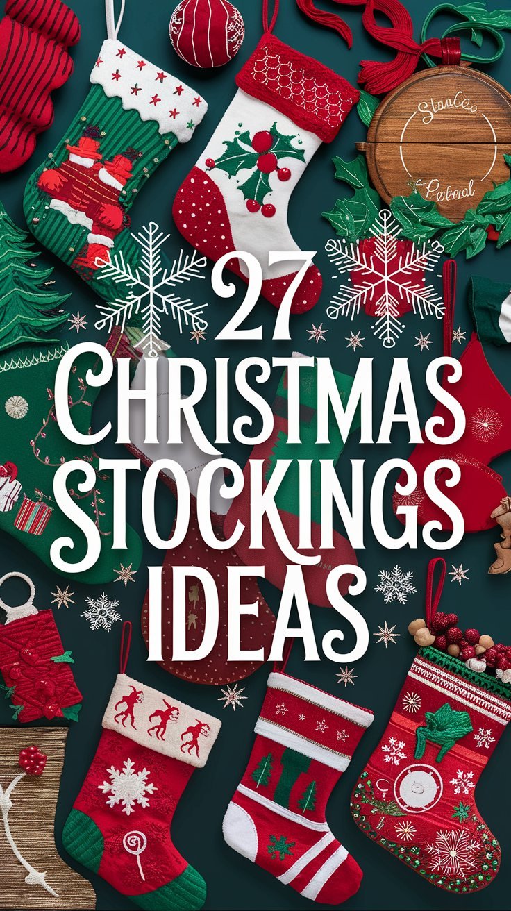 27 Christmas Stockings DIY Decorating Ideas - Civil Stuff