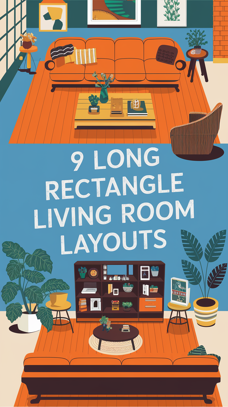 9 Long Rectangle Living Room Layouts - Civil Stuff