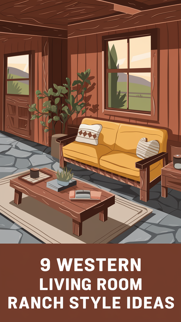 9 Western Living Room Ranch Style Inspirations - Civil Stuff