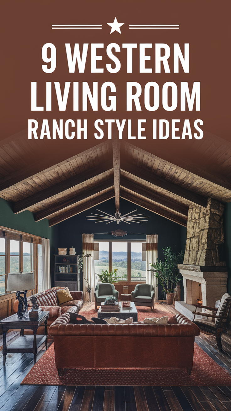 9 Western Living Room Ranch Style Inspirations - Civil Stuff