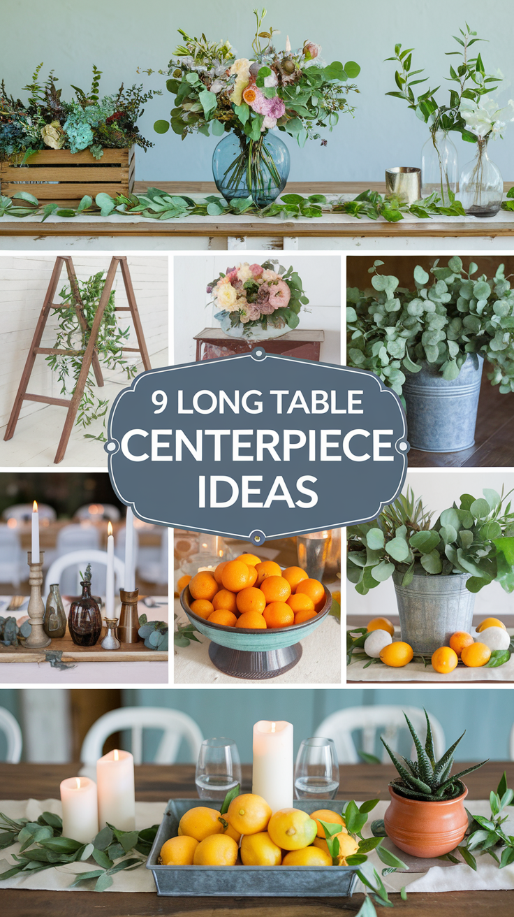 9 Long Table Centerpiece Ideas To Style Your Home Beautifully - Civil Stuff