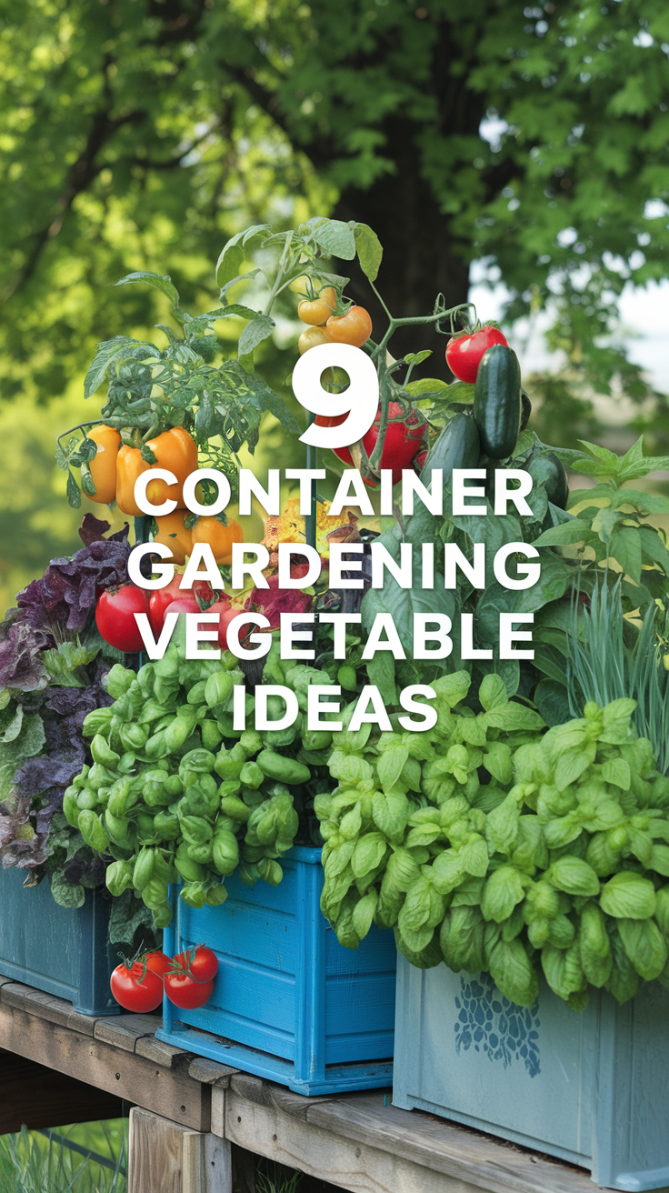 9 Container Gardening Ideas For Growing Vegetables Anywhere - Civil Stuff