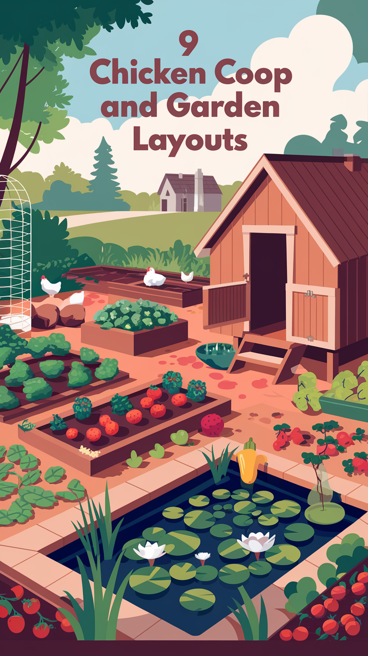 9 Chicken Coop And Garden Layout Ideas For A Functional Backyard ...