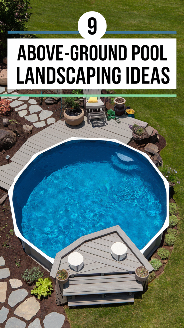 9 Above-Ground Pool Landscaping Ideas To Create A Backyard Oasis ...