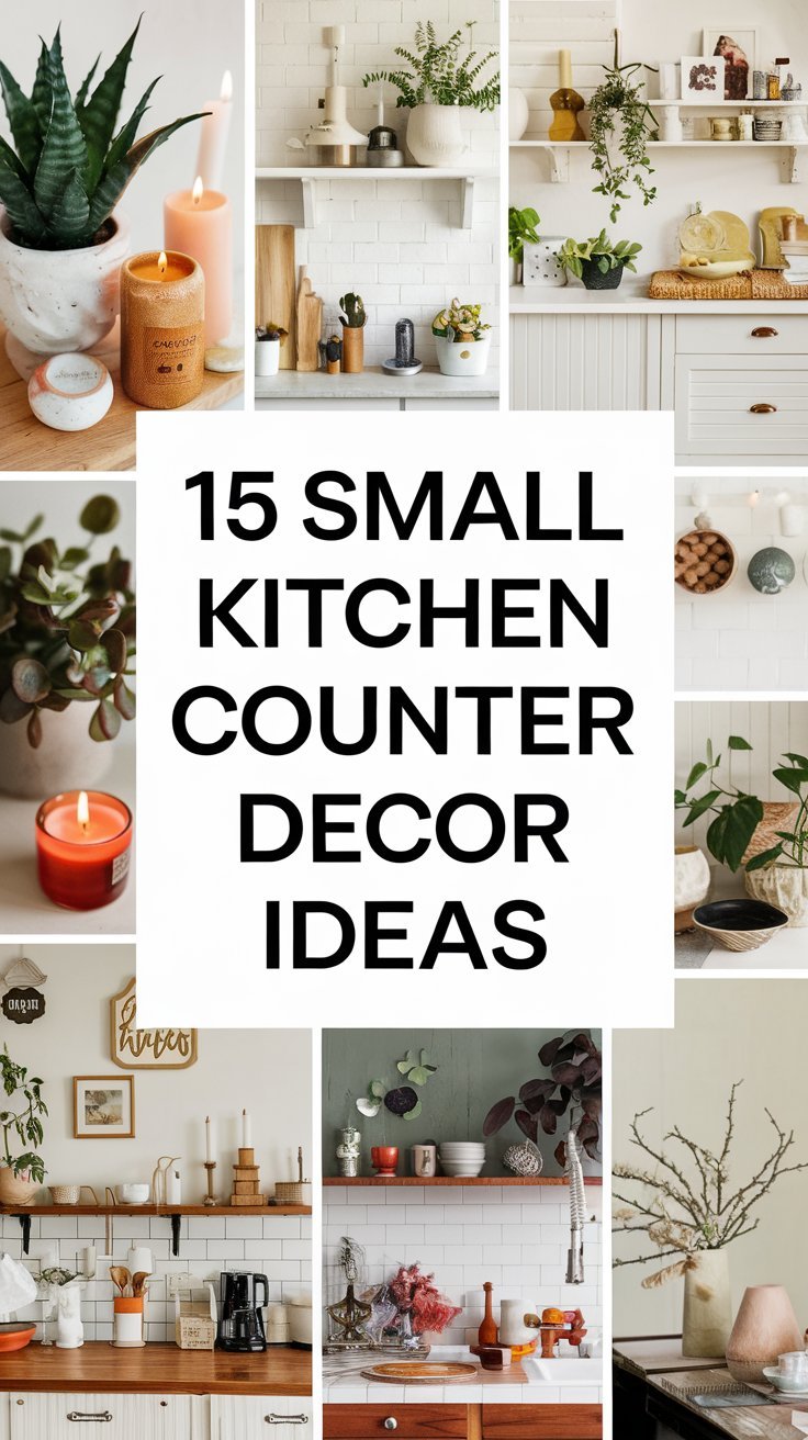 15 Small Kitchen Counter Decor Ideas For A Clutter-Free Look - Civil Stuff