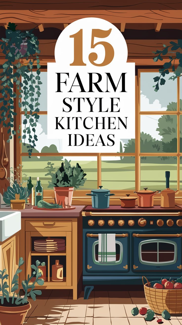 15 Farm Style Kitchen Ideas For A Rustic & Cozy Look - Civil Stuff