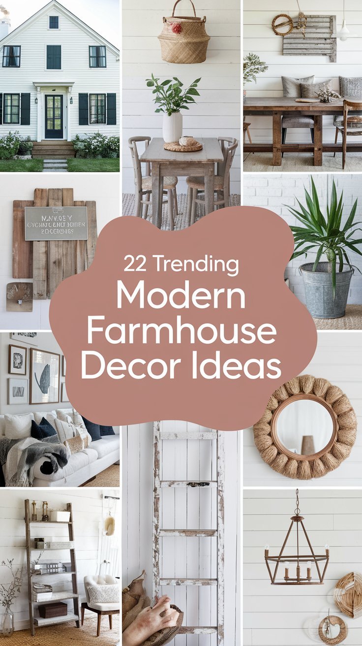 22 Trending Modern Farmhouse Decor Ideas to Cozy Up Your Living Room ...