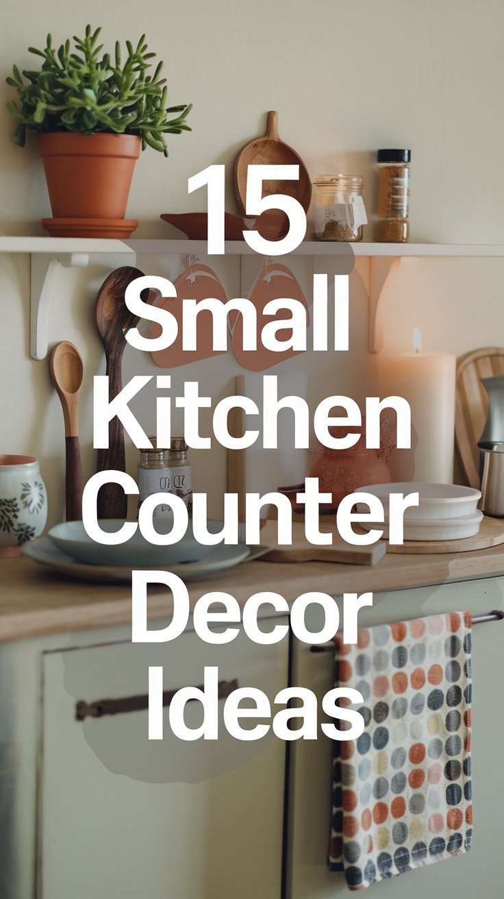 15 Small Kitchen Counter Decor Ideas For A Clutter-Free Look - Civil Stuff