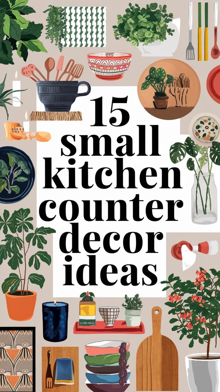 15 Small Kitchen Counter Decor Ideas For A Clutter-Free Look - Civil Stuff