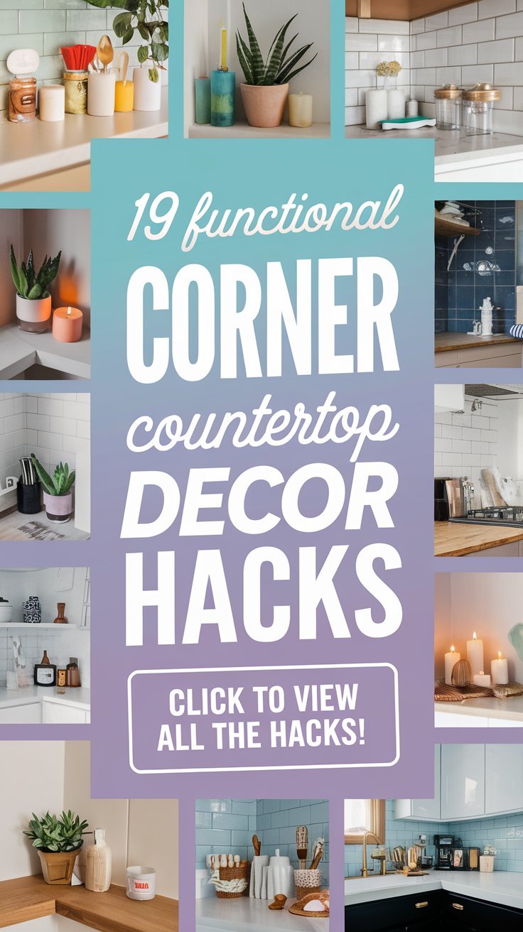 19 Functional Corner Countertop Decor Hacks You Never Knew You Needed ...