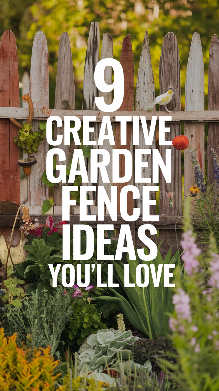 9 Creative Garden Fence Ideas You’Ll Love - Civil Stuff