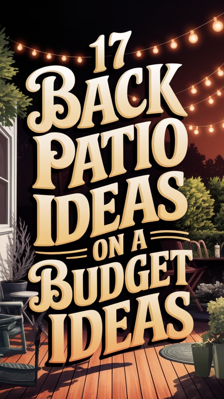 17 Back Patio Ideas On A Budget Ideas For Casual Gatherings - Civil Stuff